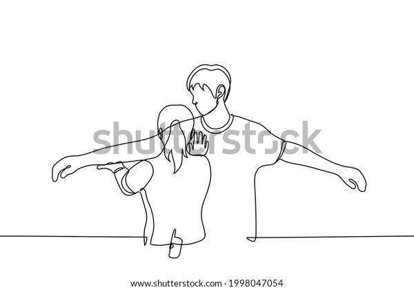 Personal Inspection Security Guard Checks Man Stock Vector (Royalty ...