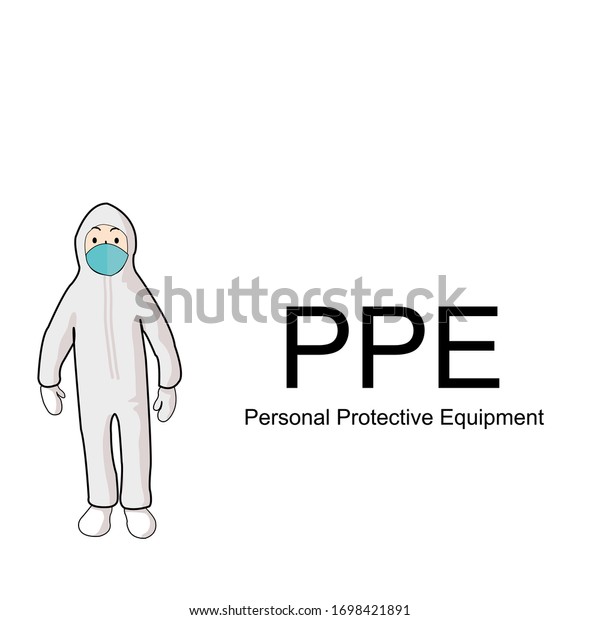 Personal Protective Equipment Ppe Flat Vector: เวกเตอร์สต็อก (ปลอดค่า ...