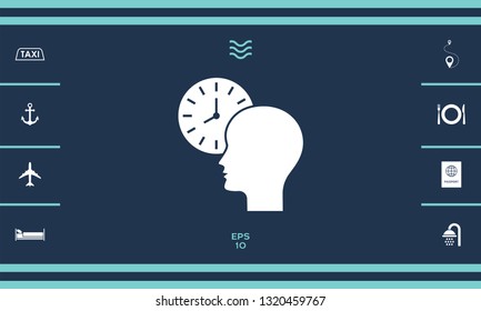 Personal Schedule Time Management Person Watch Stock Vector (Royalty ...