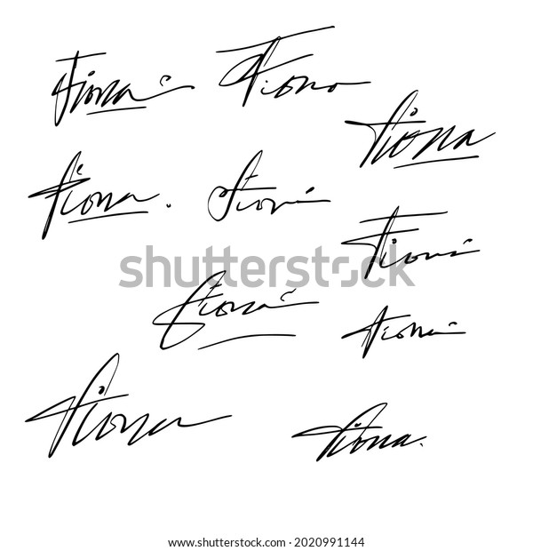 Personal Signature Documents Vector Illustration Black Stock Vector ...