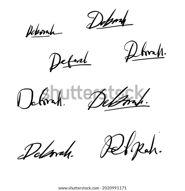 Personal Signature Documents Vector Illustration Black Stock Vector ...