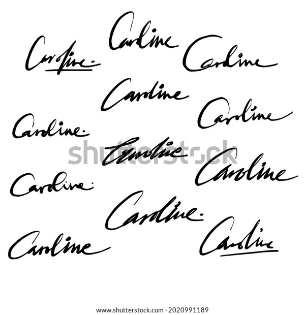 Personal Signature Documents Vector Illustration Black Stock Vector ...