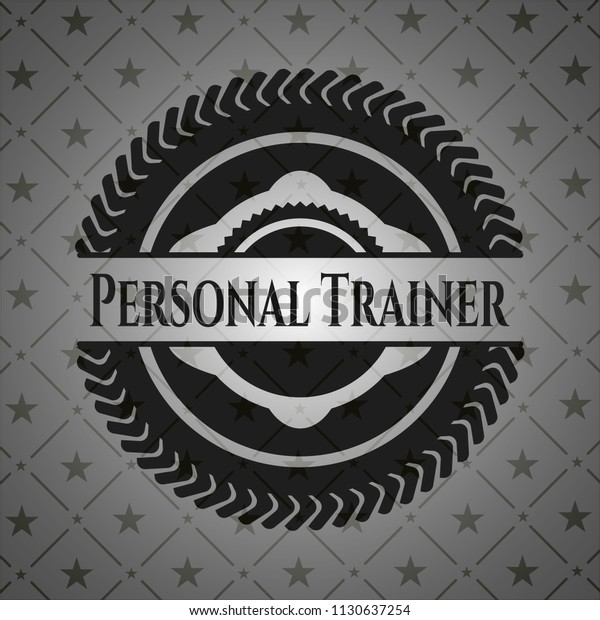 Personal Trainer Dark Emblem Retro Stock Vector (Royalty Free ...