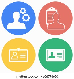 Personal Vector Icons Set Illustration Isolated Stock Vector (Royalty ...