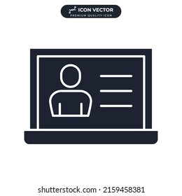 Personal Web Icon Symbol Template Graphic Stock Vector (Royalty Free ...