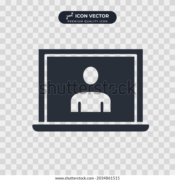 Personal Website Icon Symbol Template Graphic: เวกเตอร์สต็อก (ปลอดค่า ...