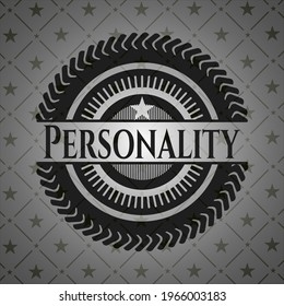 Personality Realistic Dark Emblem Vector Illustration Stock Vector ...