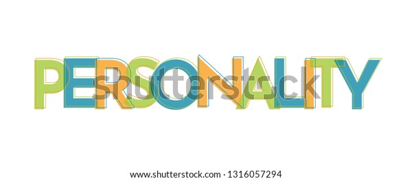 Personality Word Concept Personality Use Cover Stock Vector (Royalty ...