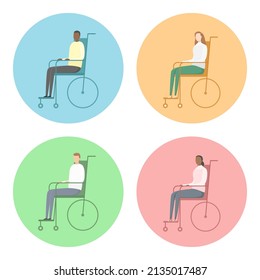 1,022 Wheelchair Avatar Images, Stock Photos & Vectors | Shutterstock