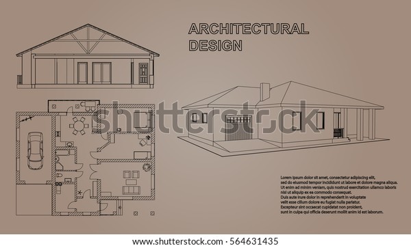 Perspective 3d Floor Plan Cross Section 库存矢量图（免版税）564631435 | Shutterstock