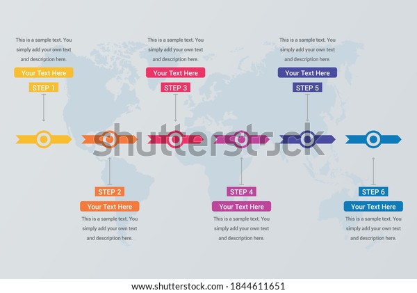 Perspective Arrow Infographic Vector Image Stock Vector (Royalty Free ...