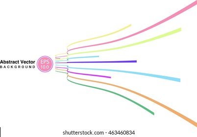 Perspective Effect Colorful Ribbon Stock Vector (Royalty Free ...
