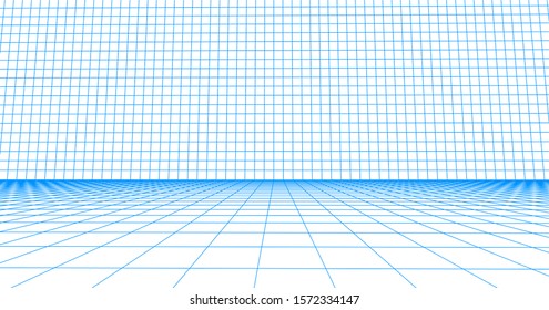 376 Perspective Grid Floor Tile Detailed Lines White Background Images ...