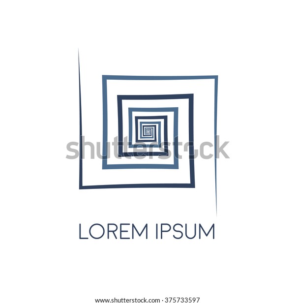 Perspective Icon Symbol Logo Modern Logo Stock Vector (Royalty Free ...