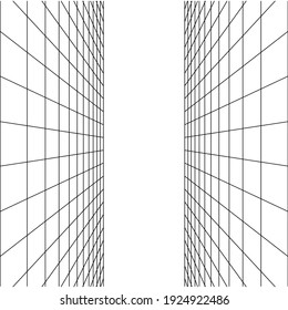 Perspective Lines Background Vector Illustration Stock Vector (Royalty ...