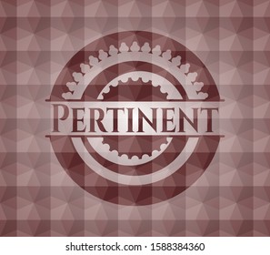 Pertinent Red Badge Geometric Background Seamless Stock Vector (Royalty ...