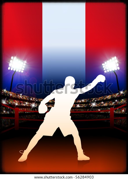 Peru Boxing On Stadium Background Original Stock Vector (Royalty Free ...