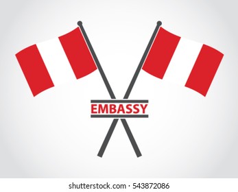 Peru Emblem Embassy Stock Vector (Royalty Free) 543872086 | Shutterstock