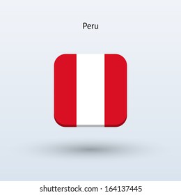 Peru Flag Icon Vector Illustration Stock Vector (Royalty Free ...