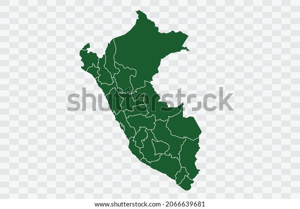 Peru Map Green Color On Png Stock Vector (Royalty Free) 2066639681 ...