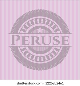 Peruse Pink Emblem Stock Vector (Royalty Free) 1226282461 | Shutterstock