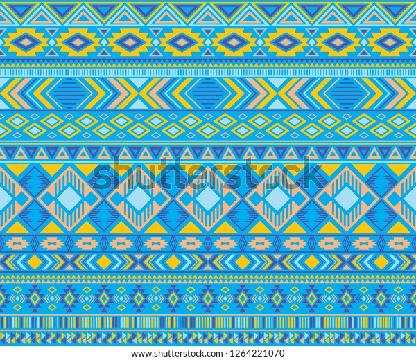 Peruvian American Indian Pattern Tribal Ethnic Stock Vector (Royalty ...
