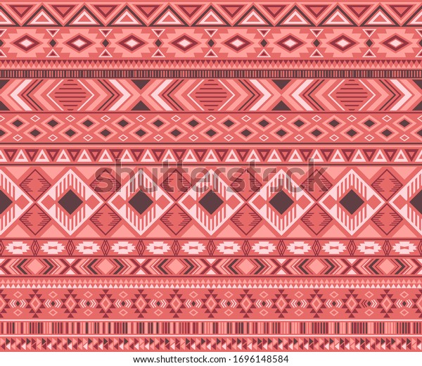 Peruvian American Indian Pattern Tribal Ethnic Stock Vector (Royalty ...