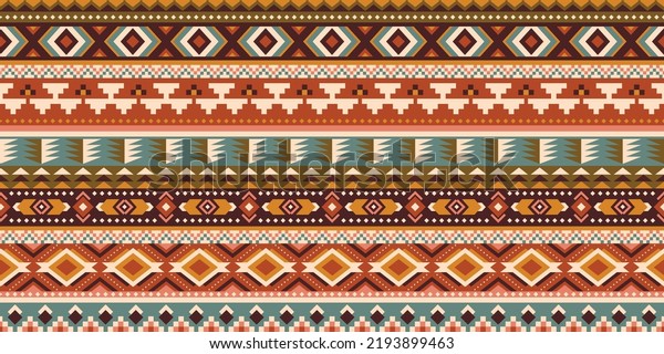 Peruvian American Indian Pattern Tribal Ethnic Stock Vector (Royalty ...