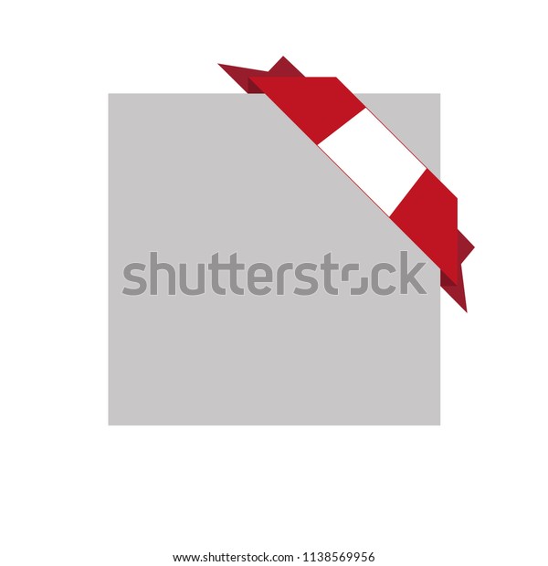 Peruvian Corner Ribbon Banner Flag Peru Stock Vector (Royalty Free ...