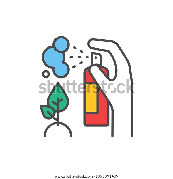 Pest Control Color Line Icon Pictogram Stock Vector (Royalty Free ...