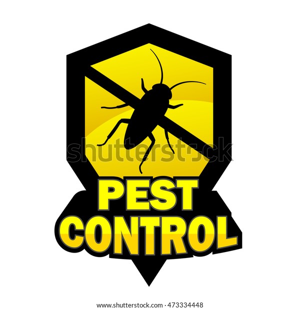 Logo de control de plagas sobre: vector de stock (libre de regalías ...