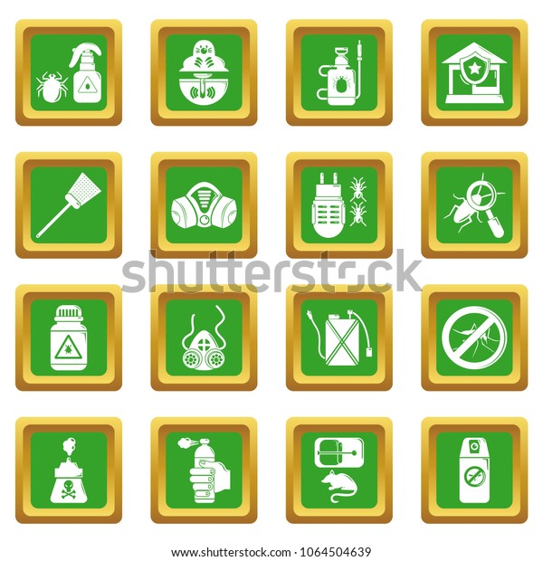 Pest Control Tools Icons Set Vector Stock Vector (Royalty Free) 1064504639