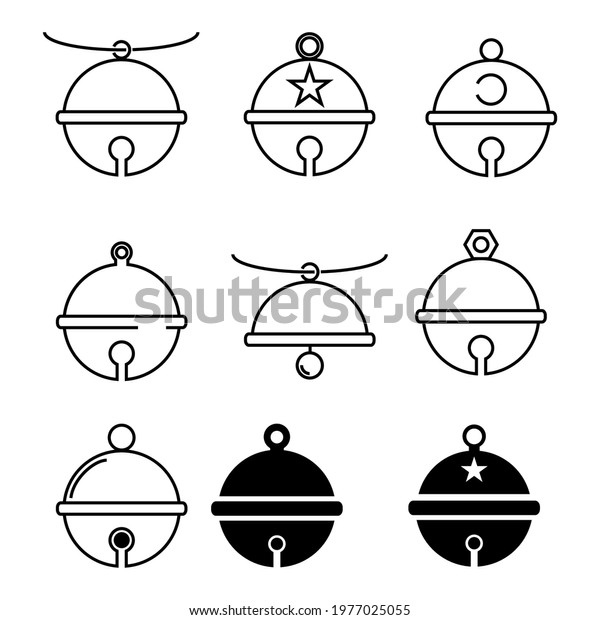 Pet Bell Icons Set Pet Bell Stock Vector (Royalty Free) 1977025055 ...