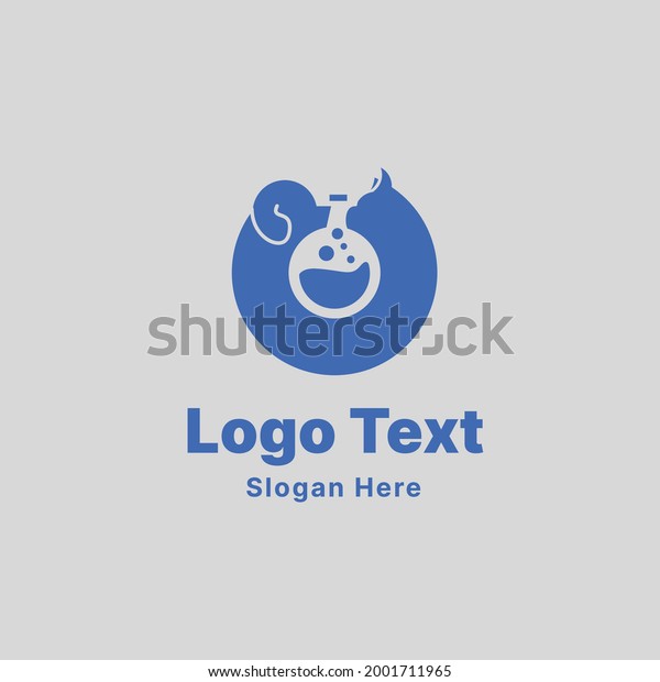 Pet Lab Logo Cat Dog Beaker Stock Vector (Royalty Free) 2001711965 ...