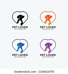 Pet Lover Logo Design Template Stock Vector (Royalty Free) 2154616745 | Shutterstock