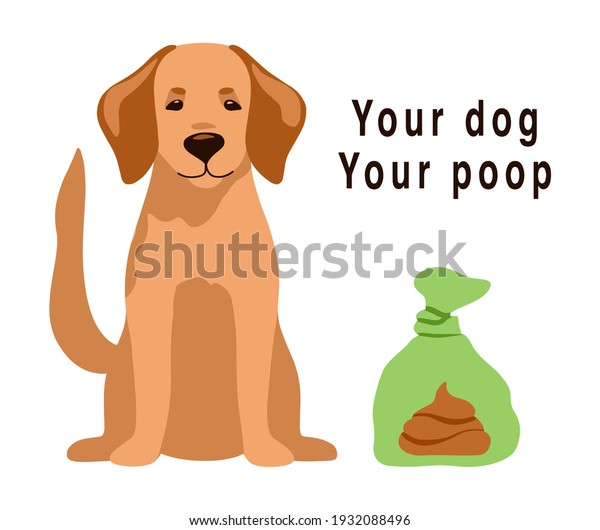 Pet Poop Plastic Bag Isolated On Stock Vector (Royalty Free) 1932088496 ...