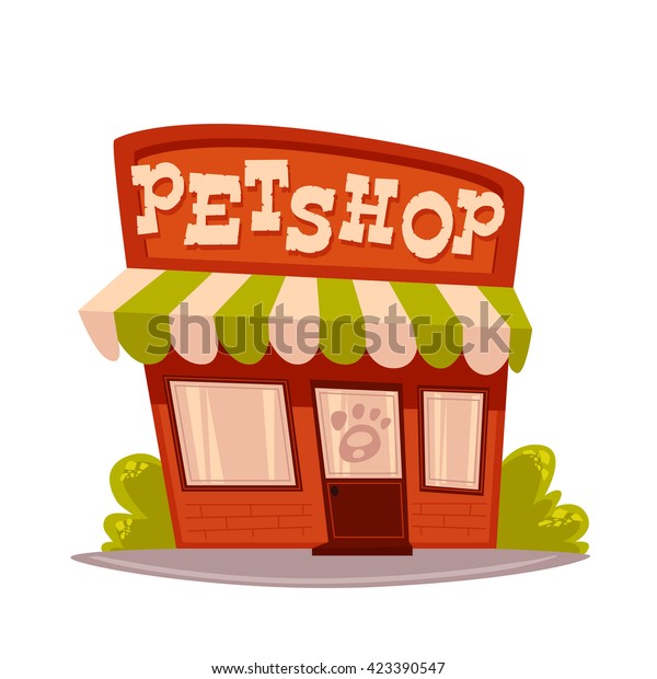 Pet Shop Cartoon Vector Illustration 스톡 벡터(로열티 프리) 423390547 | Shutterstock