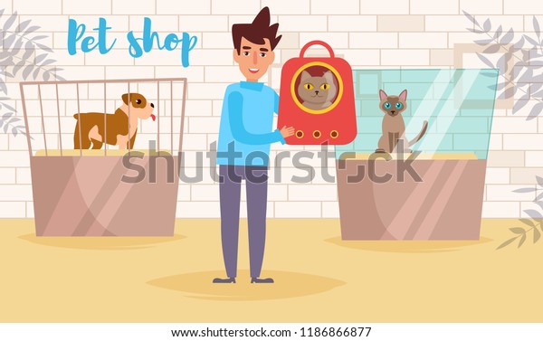 Pet Shop Vector Cartoon Isolated Art Stock Vector (Royalty Free ...