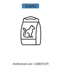 Pet Store Icons Symbol Vector Elements Stock Vector (Royalty Free ...
