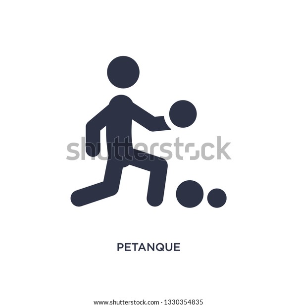 Petanque Icon Simple Element Illustration Activity Stock Vector ...