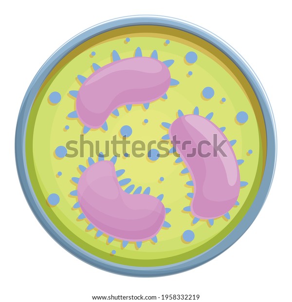 Petri Dish Experiment Icon Cartoon Petri Stock Vector (Royalty Free ...