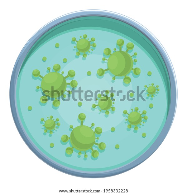 Petri Dish Icon Cartoon Petri Dish Stock Vector (Royalty Free ...