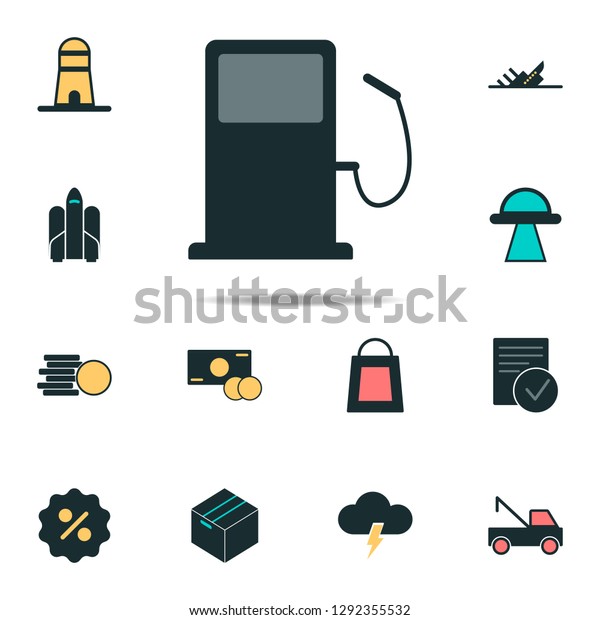 Petrol Filling Machine Icon Web Icons Stock Vector (Royalty Free ...