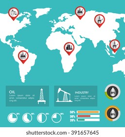 Petroleum Industry Design Stock Vector (Royalty Free) 391657645 ...