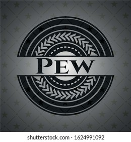 Pew Black Emblem Vintage Vector Illustration Stock Vector (Royalty Free ...