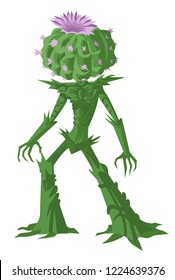 Cartoon Vector Green Palm Vector Illustration Stock Vector (Royalty ...