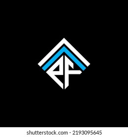Pf Letter Logo Creative Design Vector Stock Vector (Royalty Free ...
