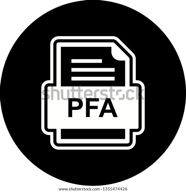 Pfa File Document Icon Stock Vector (Royalty Free) 1355474426 ...