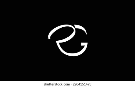 Pg Rg Abstract Letters Logo Monogram Stock Vector (Royalty Free ...