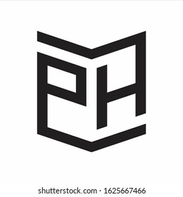 Ph Logo Emblem Monogram Shield Style Stock Vector (Royalty Free ...
